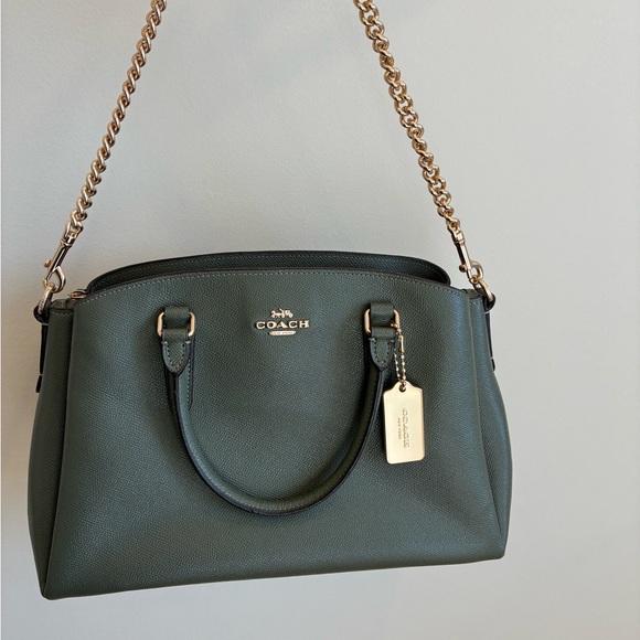 Coach | Bags | Coach Mini Sage Green Olive Carryall Satchel In Military ...